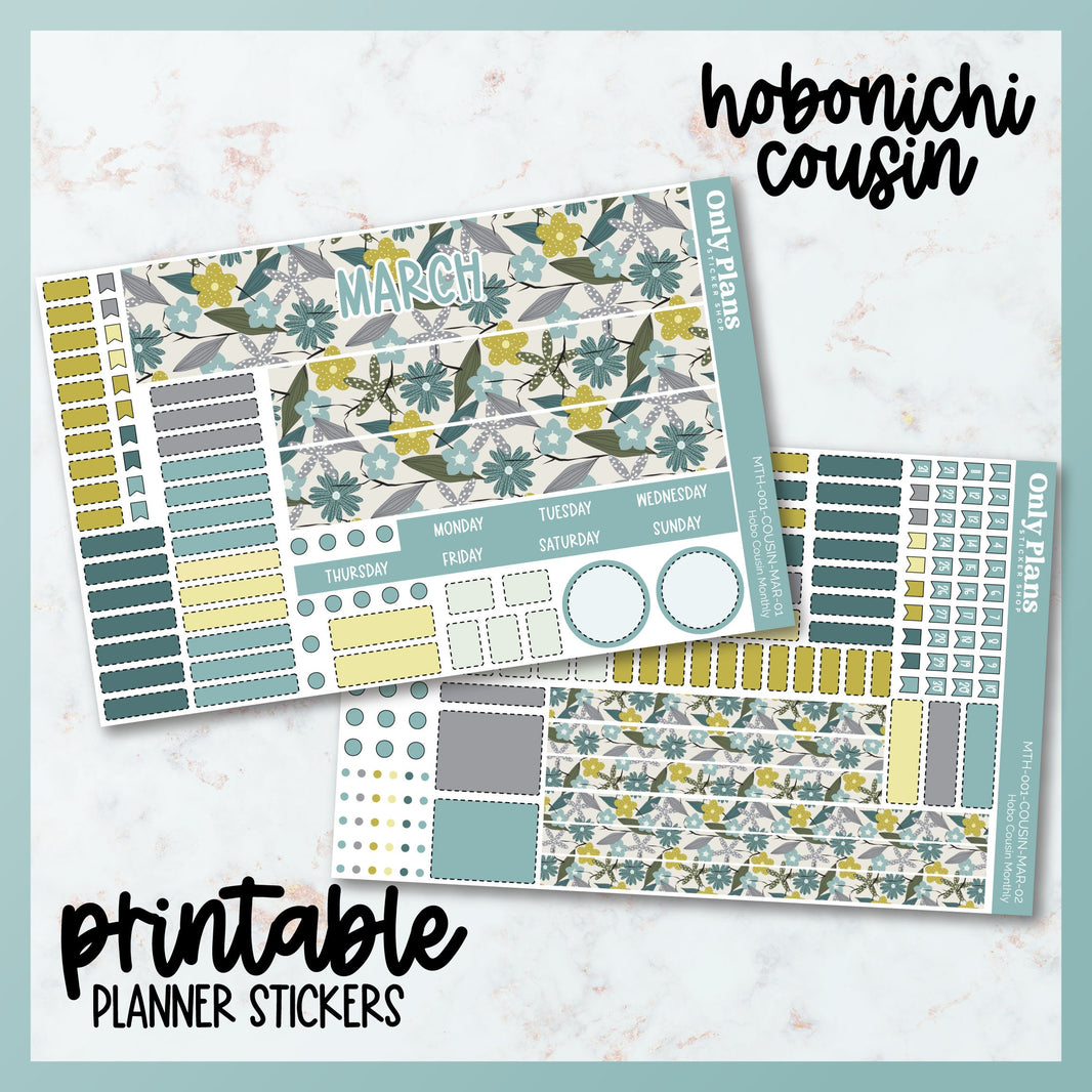 Printable Monthly Kits – Only Plans Sticker Shop